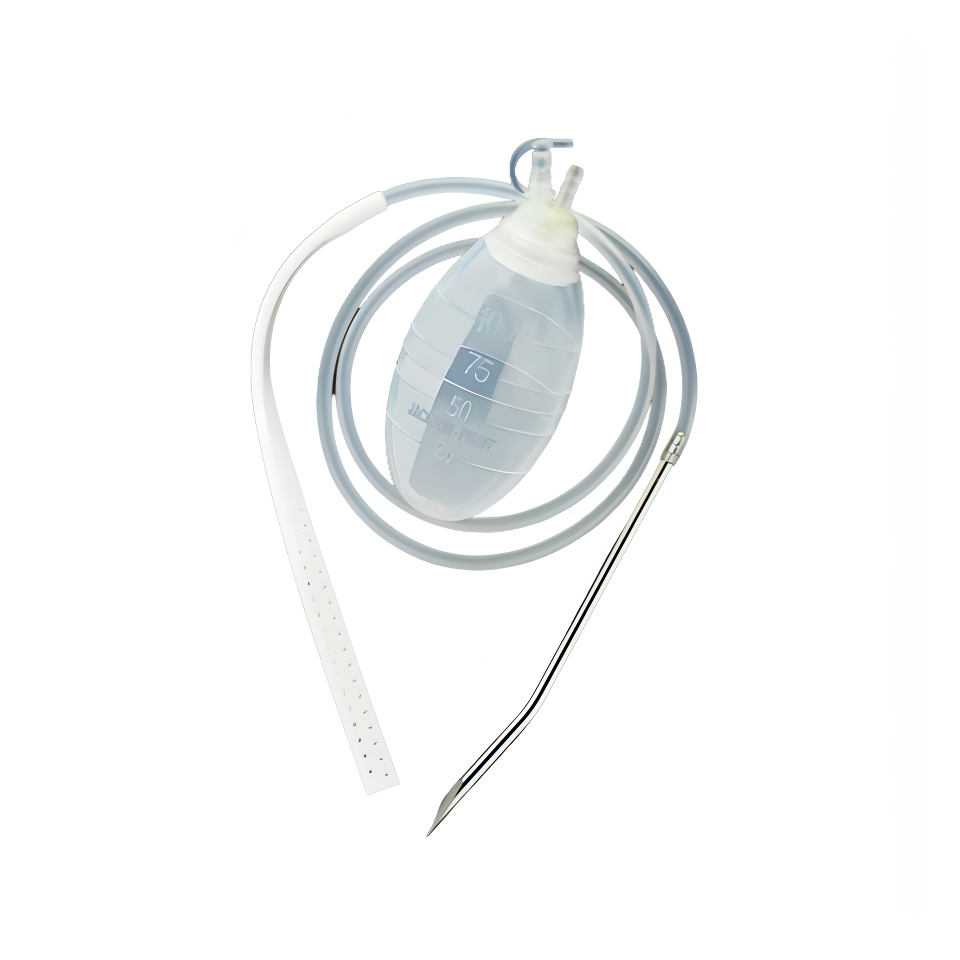 Jackson Pratt Drenaje 10 Fr Wound Drain, Round, Silicone, End